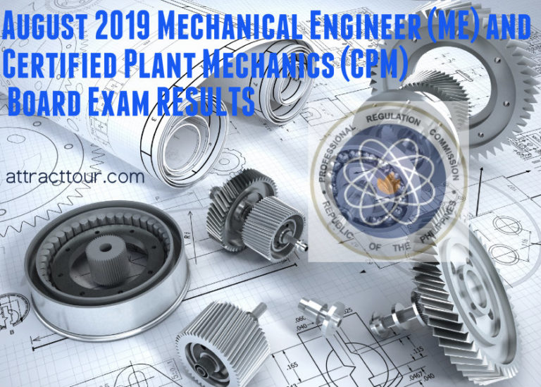 A-F: August 2019 Mechanical Engineer (ME) Board Exam Results - AttractTour