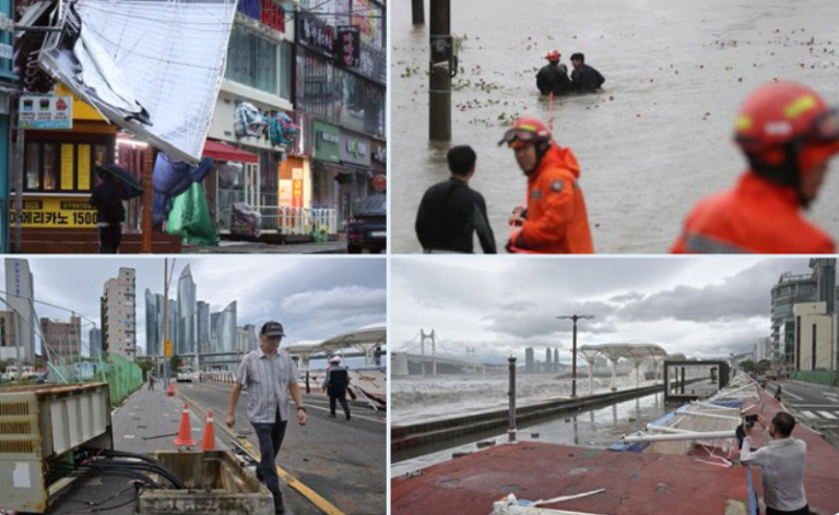 Watch: Typhoon Hinnamnor Hits South Korea Actual Video Footage ...